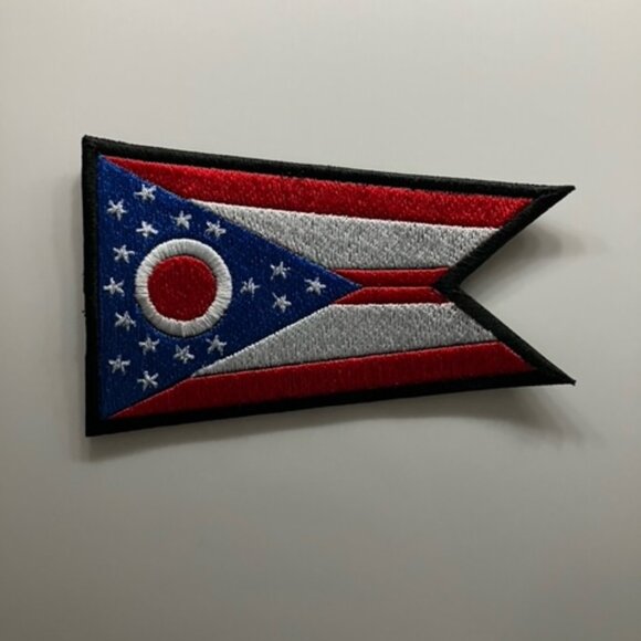 Bon of a Stitch | Accessories | Ohio Flag Embroidered Patch With ...